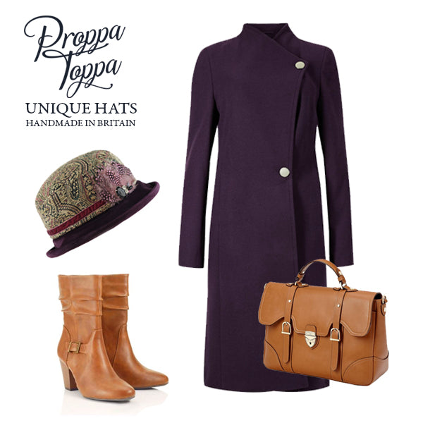 New In! Velvet and Tapestry Plum Hat – Proppa Toppa Hats