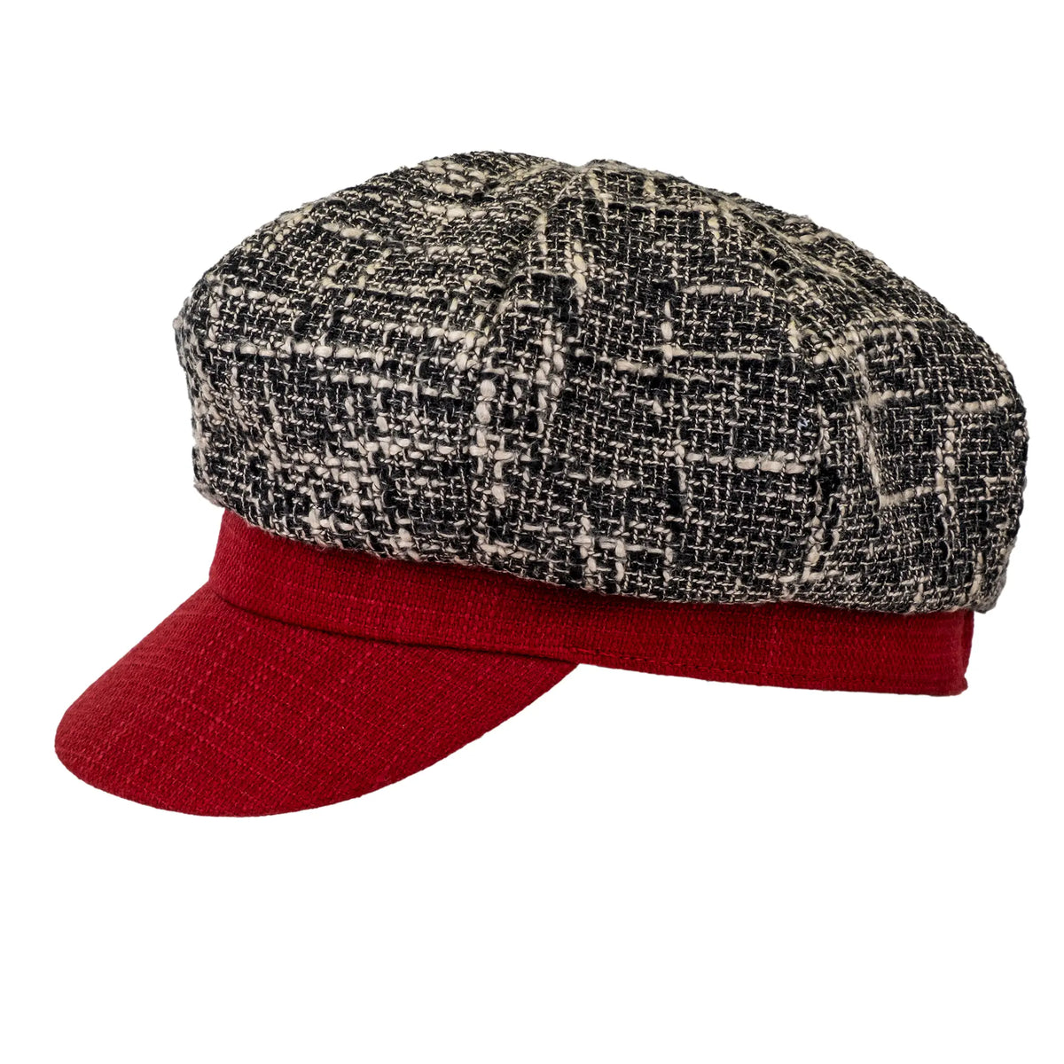 Ladies Black & White Speckled Baker Boy Cap – Proppa Toppa Hats