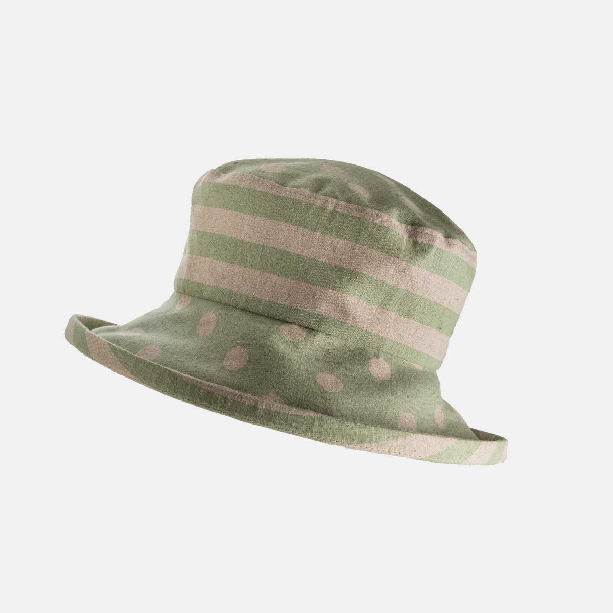 Japanese Linen Spotty Stripey Sun Hat – Proppa Toppa Hats