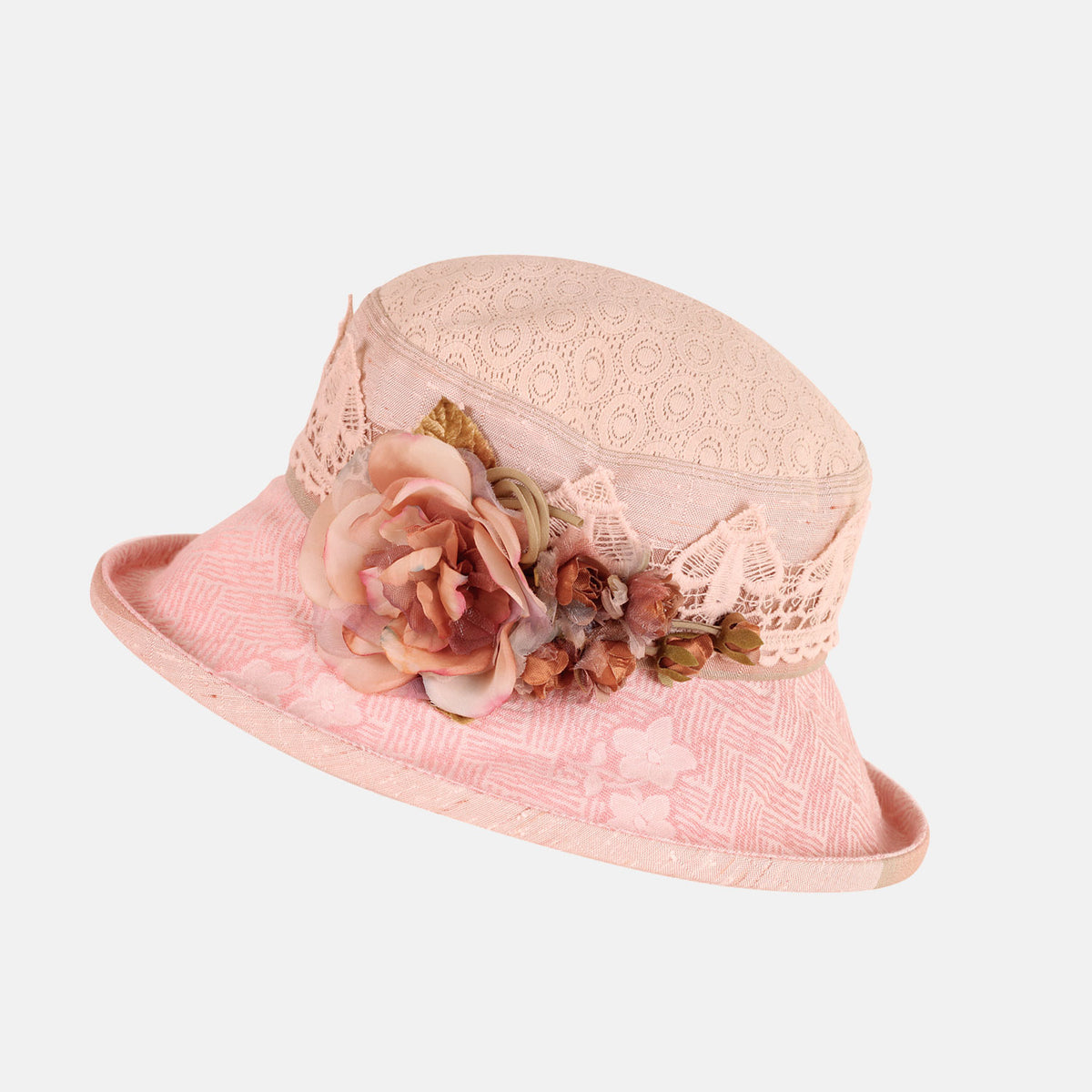 Vintage Fabric Pink and Lace – Proppa Toppa Hats