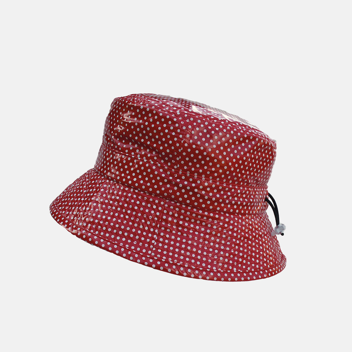 Waterproof Spotty Hat Pack bucket hat with Elastic Adjustor, Folds int ...